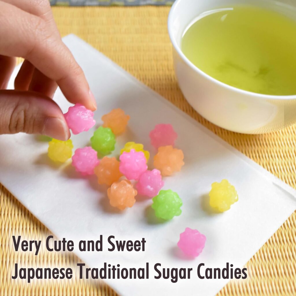Konpeito Japanese Sugar Candy - Big bag 500g, - Yamasan Co., Ltd.